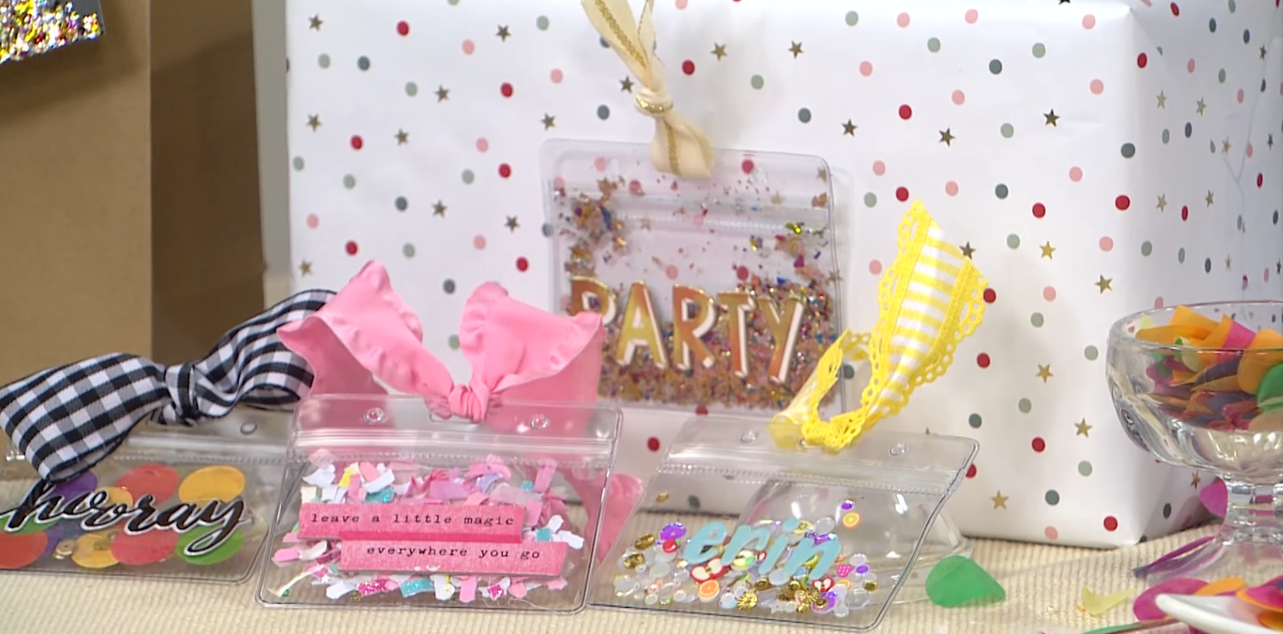 Confetti-fy everyday gift wrap! 5 colorful ways to add that special touch