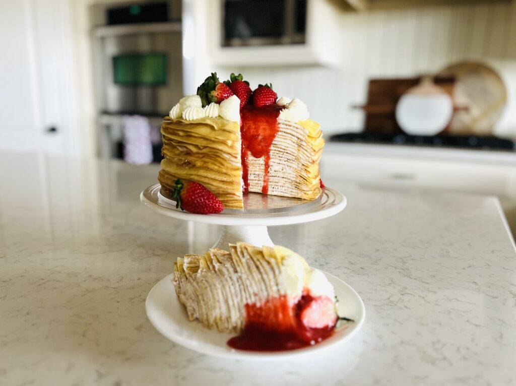 What's better than 1 crepe? A stack of crepes! How to make a strawberry ...