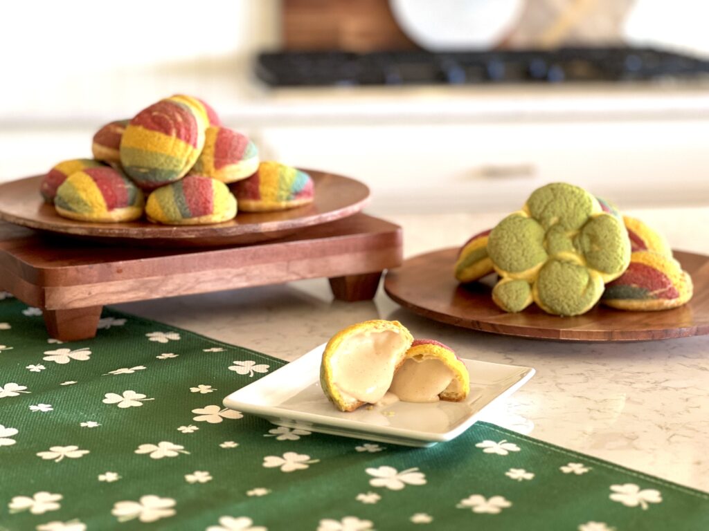 Rainbow Caramel Cream Puffs au Craquelin the Beginner Baker can Make
