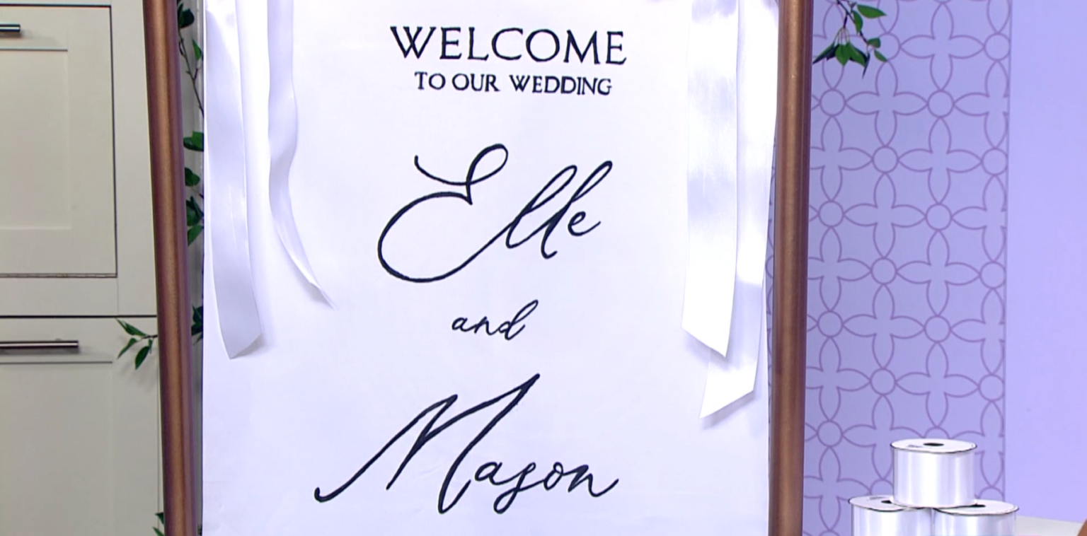 DIY Linen Wedding Banners for Less Than $15 - Studio 5