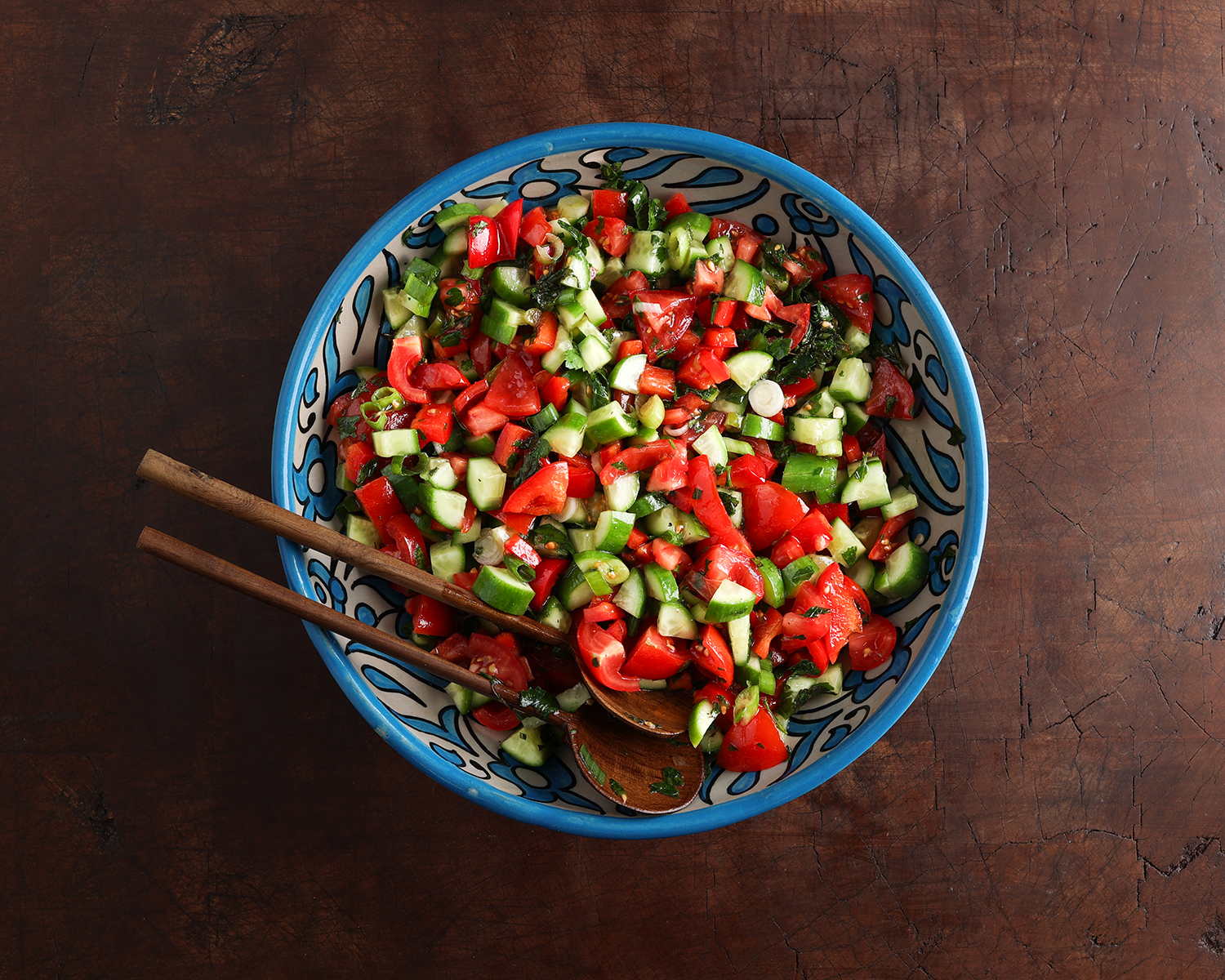 This Jerusalem Salad is a Quick & Fresh Summer Side